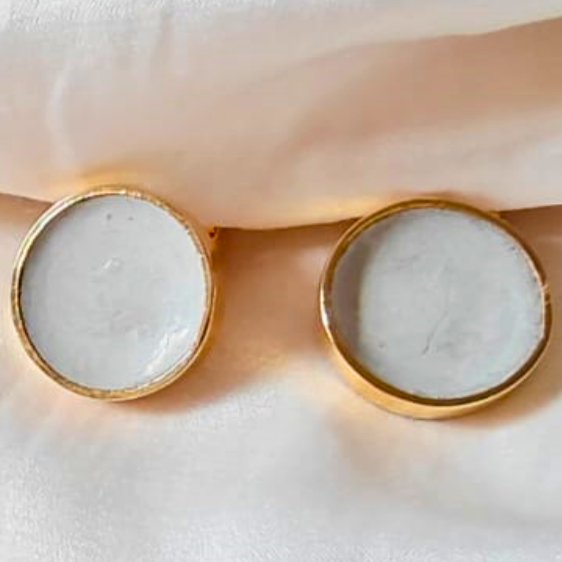 Handmade Lightweight Cement Round Studs – Kansya